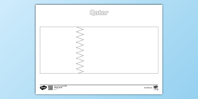 Qatar Flag Colouring | Activity | Twinkl (teacher made)