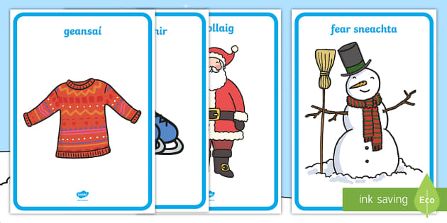 Winter Display Posters Gaeilge
