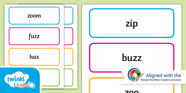 Linguistic Phonics Stage 5/6 Phase 3a 'z' Sound Word Cards