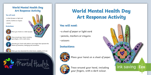 FREE! - World Mental Health Day Art Response F-2 - Twinkl