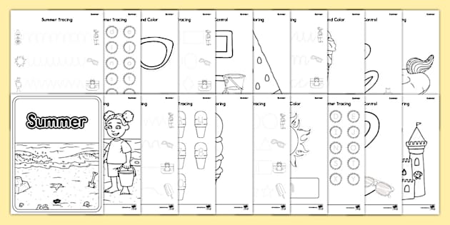 Summer Toddler Busy Book (Hecho por educadores) - Twinkl