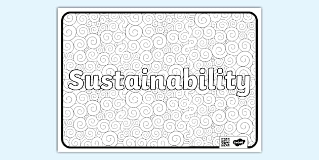 Values Mindful Coloring - Sustainability (teacher made)