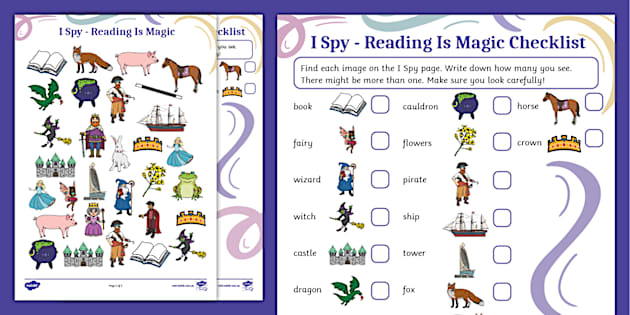 I Spy - Magical Reading Theme (Teacher-Made) - Twinkl