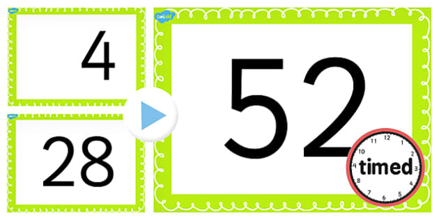 Counting On and Back in 4s up to 52 PowerPoint - Twinkl