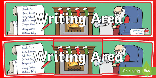 Christmas Writing Area Banner (teacher made)