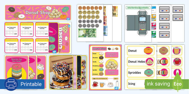 Life Skills - Resource Pack: The Donut Shop Role Play Pack