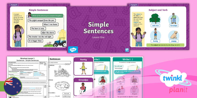 Phase 1 Writing: Sentence Structures: Simple Sentence Revision