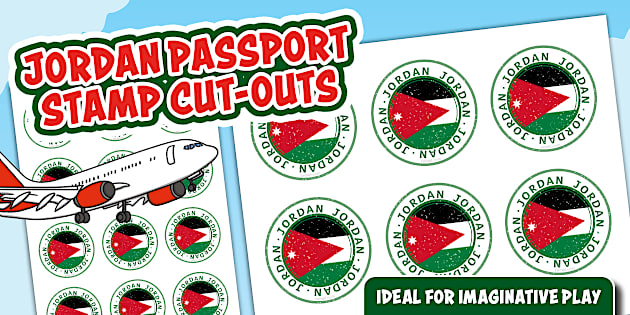 Jordan Passport Stamp Cut-Outs