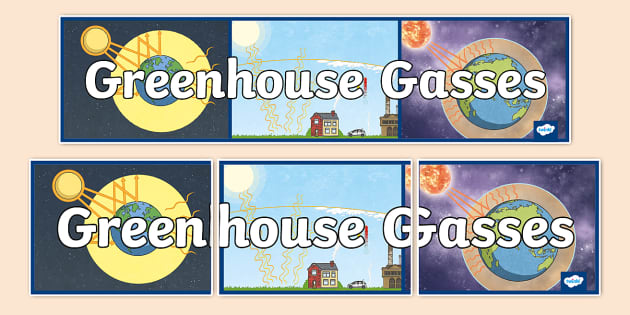 Greenhouse Gasses Display Banner (teacher made) - Twinkl