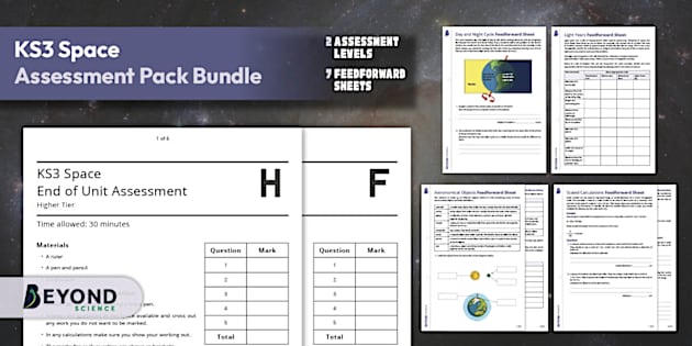 KS3 Space Assessment Pack Bundle