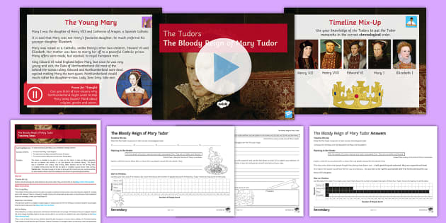 KS3 The Tudors Lesson 5: The Bloody Reign of Mary Tudor