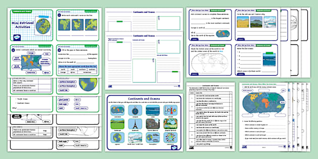 Geo Wonderers KS1: Continents and Oceans Assessment Pack