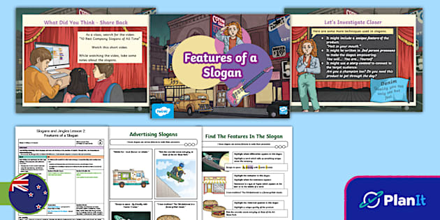 Writing to Persuade Slogans and Jingles:Features of a Slogan