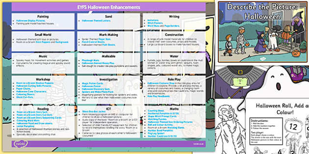 EYFS Halloween Enhancement Ideas and Resources Pack