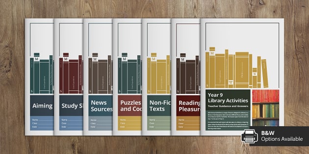 Year 9 Library Lessons Whole Unit Pack (teacher made)