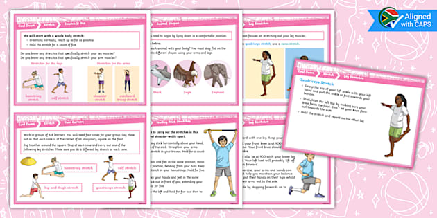 FREE! - Grade 5 Term 4 Physical Education Athletics Cool-Down Cards