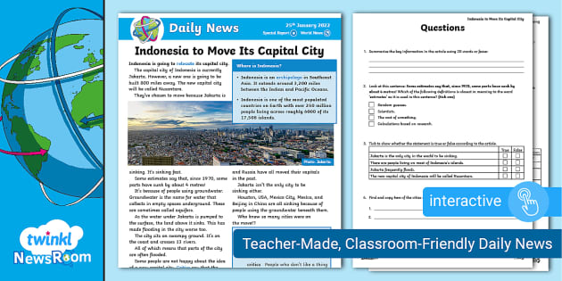 Interactive PDF Daily NewsRoom Story -Indonesia to Move Capital City (ages