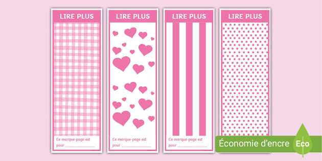 Marque-pages roses (Teacher-Made) - Twinkl