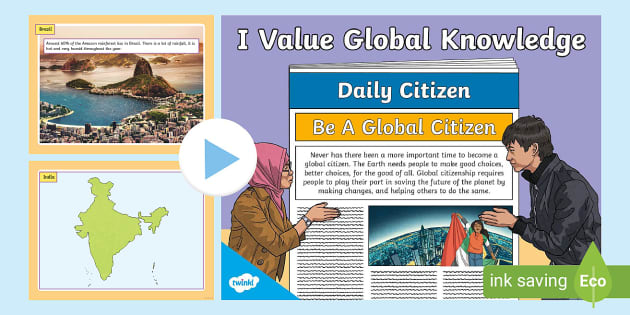 Daily Citizen UKS2 I Value Global Knowledge (Teacher-Made)