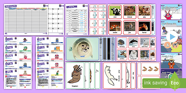 Phonics Level 1 Week 23 - Arctic Animals Weekly Lesson Pack