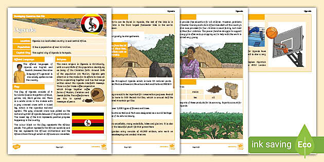 Uganda Developing Countries Fact Files (Teacher-Made)