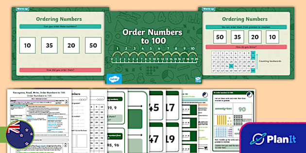 Phase 1 Number: Order Numbers to 100 (teacher made) - Twinkl
