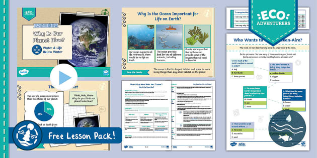 FREE! - Water: Year 3 Lesson 1 - Why Is Our Planet Blue?