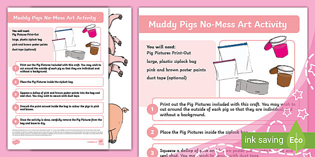 Muddy Pigs No-Mess Sensory Bag - Fun Stuff - Parents - EYLF