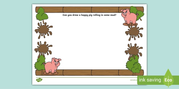 FREE! - Pig Drawing Prompt Activity (teacher made)