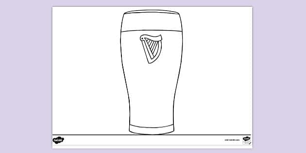 FREE! - Pint of Guinness Colouring Sheet (teacher made)