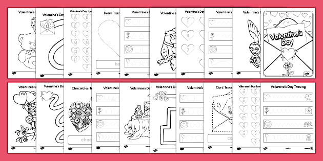 Valentine’s Day Toddler Busy Book (teacher made) - Twinkl