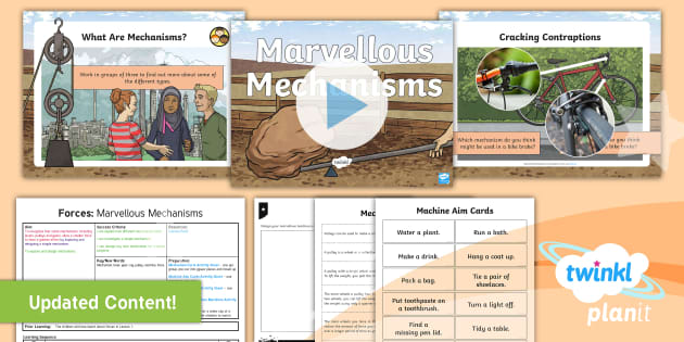 Science: Forces: Marvellous Mechanisms Year 5 Lesson Pack 6