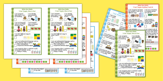 👉 EYFS Maths Target Bookmarks: White Rose Maths Spring Term