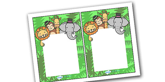 FREE! - Editable Note From Teacher (Jungle Themed) - Twinkl