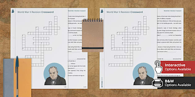 World War II Revision Crossword (teacher made) - Twinkl