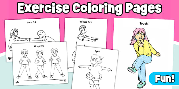 Exercising Coloring Pages