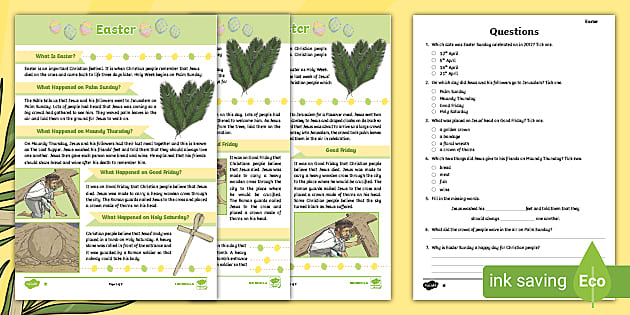 LKS2 Easter Reading Activity [Differentiated Resource]