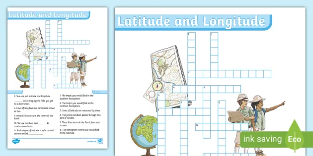 Longitude And Latitude Worksheets 4th Grade