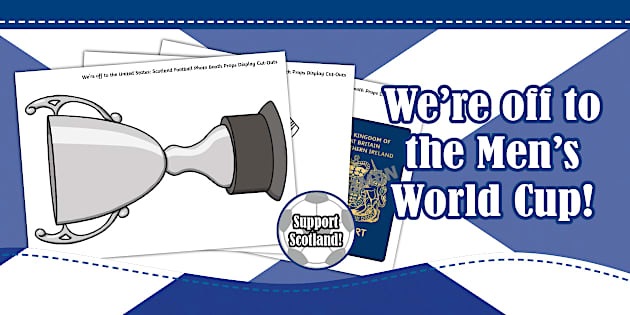 Scotland Football World Cup Photo Booth Cut-Outs