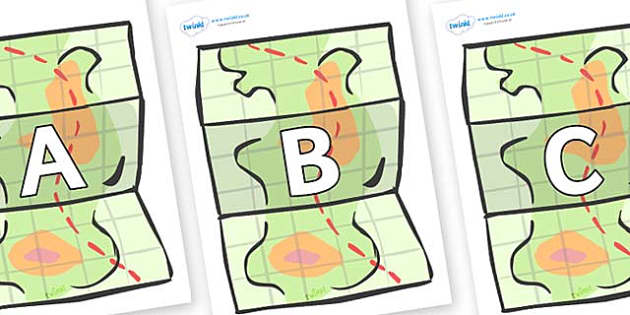 FREE! - A-Z Alphabet on Maps (teacher made) - Twinkl