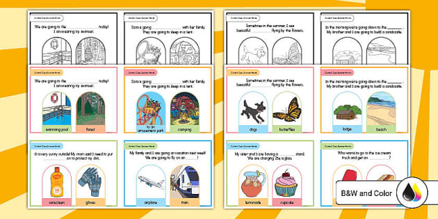 Context Clues: Summer Words Challenge Cards | Twinkl USA