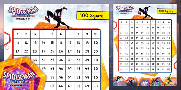 FREE Spider-Man™: 100 Square (ティーチャーメイド)