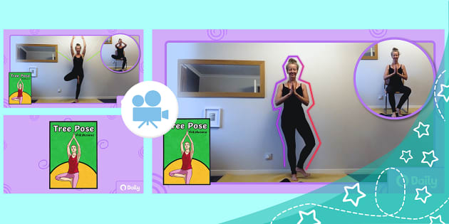 Yoga with Susannah | Tree Pose (teacher made) - Twinkl