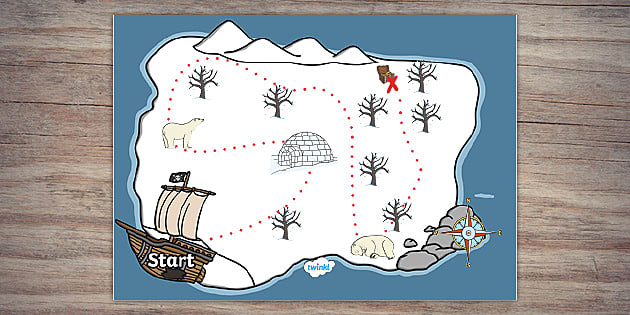Polar Explorers Treasure Map - Kindergarten (Teacher-Made)