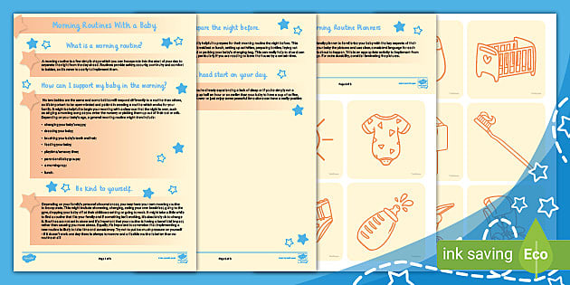 Morning Routines with a Baby (teacher made) - Twinkl