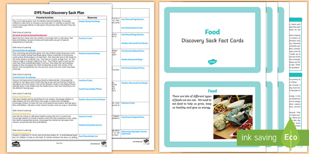 EYFS Food Discovery Sack (teacher made)