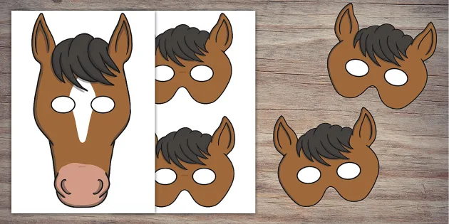 Horse Face Mask For Kids