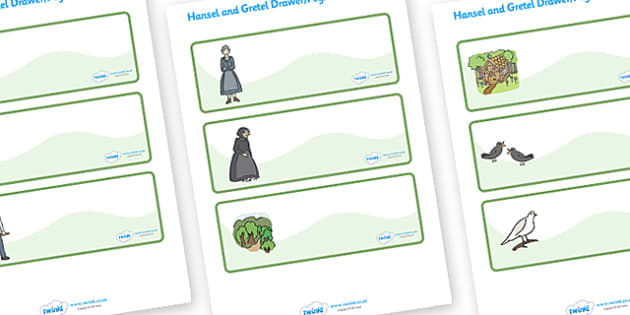Hansel and Gretel Drawer-Peg-Name Labels (teacher made)