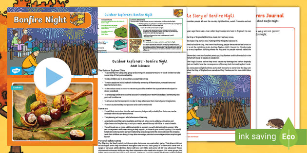 Bonfire Night Outdoor Learning Lesson Pack | Twinkl - Twinkl