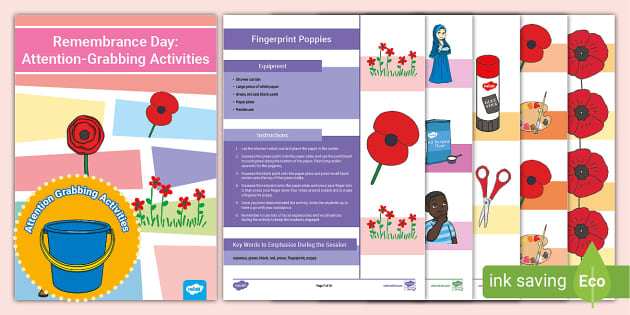 Remembrance Day: Attention-Grabbing Activities - Twinkl